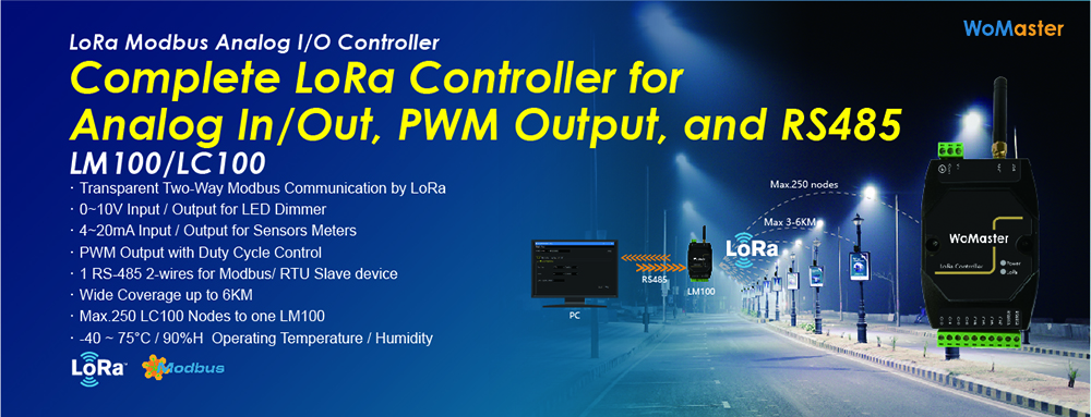 New Industrial LoRa Analog IO Modbus Controller